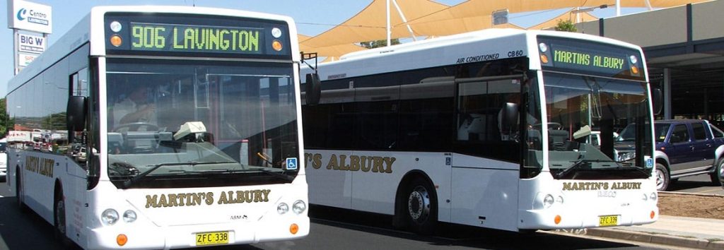 Two Martin's buses side by side - Martin's Albury